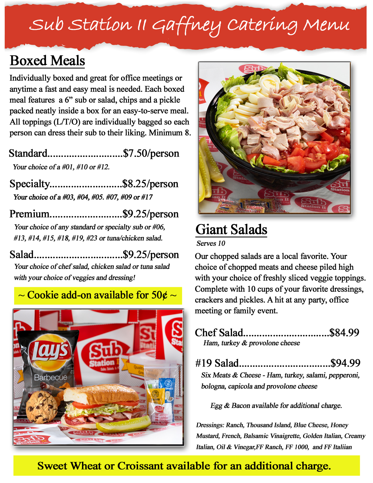 Catering - Sub Station II